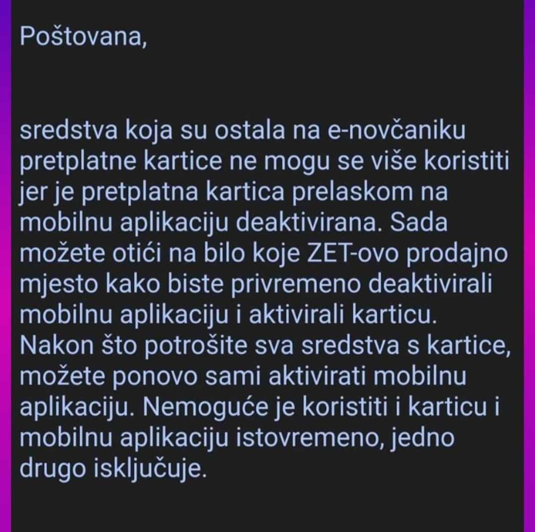 MOJ ZET - PROBLEMI S APLIKACIJOM… | Bez Cenzure